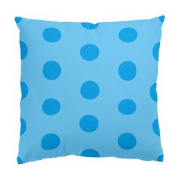 Bilderwelten Dekokissen Kissenbezug blau modern - Punkte in Enzian - Punkte Sofakissen Bezug & F&uuml;llung in 40x40 50x50 60x60