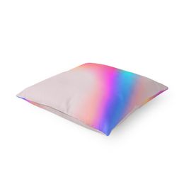 Bilderwelten Dekokissen bunt modern - Pinker Farbschwung - Regenbogen Sofakissen Bezug & F&uuml;llung in 40x40 50x50 60x60