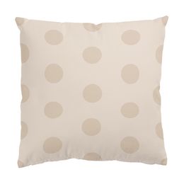Bilderwelten Dekokissen Kissenbezug beige modern - Punkte in Macchiato - Punkte Sofakissen Bezug & F&uuml;llung in 40x40 50x50 60x60