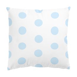Bilderwelten Dekokissen blau modern - Punkte in Himmelblau - Punkte Sofakissen Bezug & F&uuml;llung in 40x40 50x50 60x60