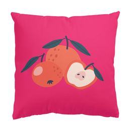 Bilderwelten Dekokissen pink Kulinarisch Pop Art - PopArt Sommer &Auml;pfel - Obst Sofakissen Bezug & F&uuml;llung in 40x40 50x50 60x60