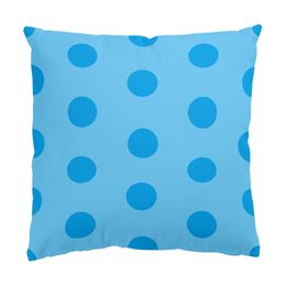 Bilderwelten Dekokissen blau modern - Punkte in Enzian - Punkte Sofakissen Bezug & F&uuml;llung in 40x40 50x50 60x60