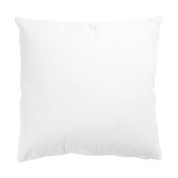 Bilderwelten Dekokissen Kissenbezug weiss Unifarben - Polarwei&szlig; - Bett Couch Sofakissen Bezug & F&uuml;llung in 40x40 50x50 60x60