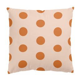 Bilderwelten Dekokissen orange modern - Punkte in Orange - Punkte Sofakissen Bezug & F&uuml;llung in 40x40 50x50 60x60