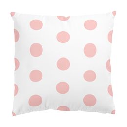 Bilderwelten Dekokissen Kissenbezug rosa modern - Punkte in Blass Pink - Punkte Sofakissen Bezug & F&uuml;llung in 40x40 50x50 60x60