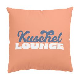 Bilderwelten Dekokissen rosa Spr&uuml;che Pop Art - PopArt Typografie Kuschel Lounge - Spr&uuml;che Sofakissen Bezug & F&uuml;llung in 40x40 50x50 60x60
