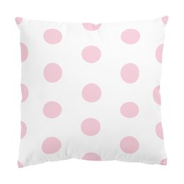 Bilderwelten Dekokissen rosa modern - Punkte in Ros&eacute; - Punkte Sofakissen Bezug & F&uuml;llung in 40x40 50x50 60x60