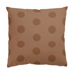 Bilderwelten Dekokissen braun modern - Punkte in Rehbraun - Punkte Sofakissen Bezug & F&uuml;llung in 40x40 50x50 60x60