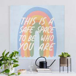 Bilderwelten Leinwandbild Safe Place Rainbow