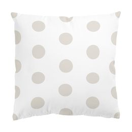 Bilderwelten Dekokissen beige modern - Punkte in Meersand - Punkte Sofakissen Bezug & F&uuml;llung in 40x40 50x50 60x60