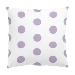 Bilderwelten Dekokissen violett modern - Punkte in Lavendel - Punkte Sofakissen Bezug & F&uuml;llung in 40x40 50x50 60x60