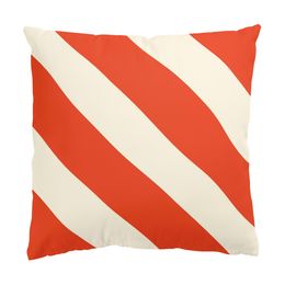 Bilderwelten Dekokissen rosa Pop Art - PopArt Streifen Rot - Bett Couch Sofakissen Bezug & F&uuml;llung in 40x40 50x50 60x60