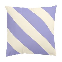 Bilderwelten Dekokissen Kissenbezug violett Pop Art - PopArt Streifen Lila - Bett Couch Sofakissen Bezug & F&uuml;llung in 40x40 50x50 60x60