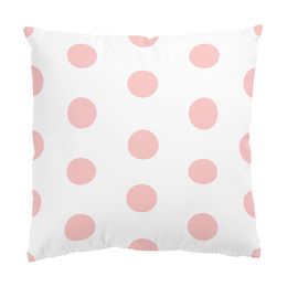 Bilderwelten Dekokissen rosa modern - Punkte in Blass Pink - Punkte Sofakissen Bezug & F&uuml;llung in 40x40 50x50 60x60
