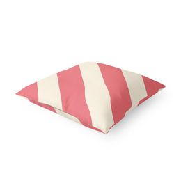 Bilderwelten Dekokissen rosa Pop Art - PopArt Streifen Rosa - Bett Couch Sofakissen Bezug & F&uuml;llung in 40x40 50x50 60x60