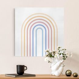 Bilderwelten Leinwandbild Pastell Regenbogen