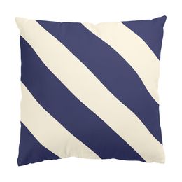 Bilderwelten Dekokissen blau Pop Art - PopArt Streifen Blau - Bett Couch Sofakissen Bezug & F&uuml;llung in 40x40 50x50 60x60