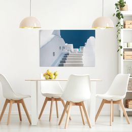 Bilderwelten Leinwandbild Santorinis Treppe ins Meer
