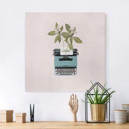 Bilderwelten Leinwandbild Floraler Liebesbrief
