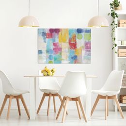 Bilderwelten Leinwandbild Abstrakte Kreise und Vierecke