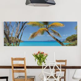 Bilderwelten Leinwandbild - Panorama Les Seychelles