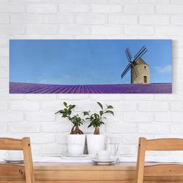 Bilderwelten Leinwandbild - Panorama Lavendelduft in der Provence