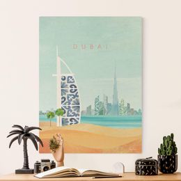 Bilderwelten Leinwandbild Reiseposter - Dubai