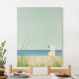 Bilderwelten Leinwandbild Reiseposter - Ostsee
