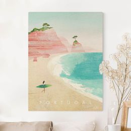 Bilderwelten Leinwandbild Reiseposter - Portugal