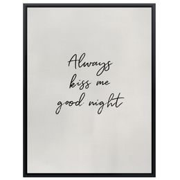 Bilderwelten Leinwandbild Goodnight Kiss