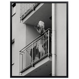 Bilderwelten Leinwandbild Aussicht vom Balkon