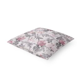 Bilderwelten Dekokissen rosa originell modern - Rosenbl&uuml;ten auf Rosa - Bett Couch Sofakissen Bezug & F&uuml;llung in 40x40 50x50 60x60