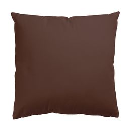 Bilderwelten Dekokissen Kissenbezug braun Unifarben - Rotbraun - Bett Couch Sofakissen Bezug & F&uuml;llung in 40x40 50x50 60x60