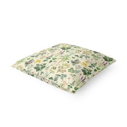 Bilderwelten Dekokissen Kissenbezug gr&uuml;n Landhaus - Sommerliche Kr&auml;uter - Bett Couch Sofakissen Bezug & F&uuml;llung in 40x40 50x50 60x60