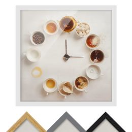Bilderwelten Bild mit Rahmen - Quadrat Coffee Time