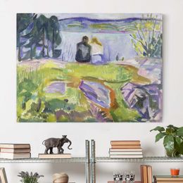 Bilderwelten Leinwandbild - Querformat Edvard Munch - Fr&uuml;hling