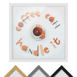 Bilderwelten Bild mit Rahmen Kulinarisch einzigartig modern inkl. Rahmung - Coffee can handle it - Deko K&uuml;che