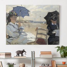 Bilderwelten Leinwandbild - Querformat Claude Monet - Strand von Trouville