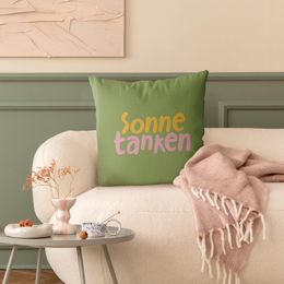 Bilderwelten Dekokissen Sommerurlaub Sonne tanken