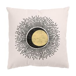 Bilderwelten Dekokissen beige originell Illustration - Sonnenstrahlen - Bett Couch Sofakissen Bezug & F&uuml;llung in 40x40 50x50 60x60