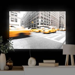 Bilderwelten LED-Wechselbild Rasantes New York