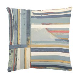 Bilderwelten Dekokissen Streifen Muster II - Beige Blau