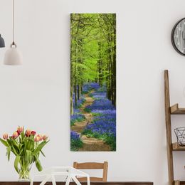 Bilderwelten Leinwandbild - Hochformat Wanderweg in Hertfordshire