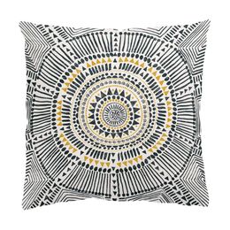Bilderwelten Dekokissen beige originell Abstrakt - Sonnentribal II - Bett Couch Sofakissen Bezug & F&uuml;llung in 40x40 50x50 60x60