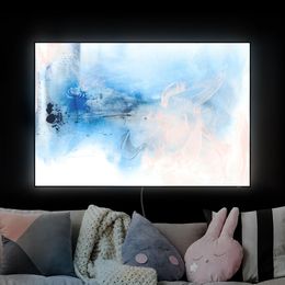 LED-Wechselbild Indigo & Rouge I