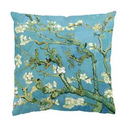 Bilderwelten Dekokissen blau originell modern - Vincent van Gogh - Mandelbl&uuml;te - Bett Couch Sofakissen Bezug & F&uuml;llung in 40x40 50x50 60x60