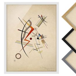 Bilderwelten Bild mit Rahmen originell einzigartig Abstrakt inkl. Rahmung - Wassily Kandinsky - Jahresgabe - Deko Wohnzimmer Schlafzimmer