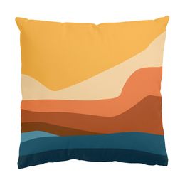 Bilderwelten Dekokissen Kissenbezug bunt originell modern - Sonnenuntergang in der W&uuml;ste - Bett Couch Sofakissen Bezug & F&uuml;llung in 40x40 50x50 60x60