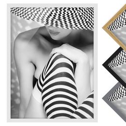 Bilderwelten Bild mit Rahmen - Hochformat Zagging that Zig