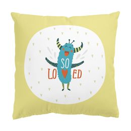 Bilderwelten Dekokissen S&uuml;&szlig;es Monster - So loved